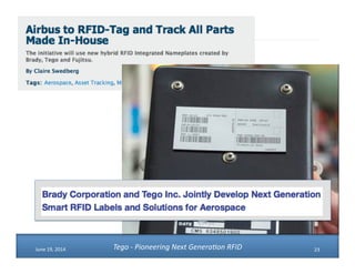 RFID in Aerospace and Aviation | PDF