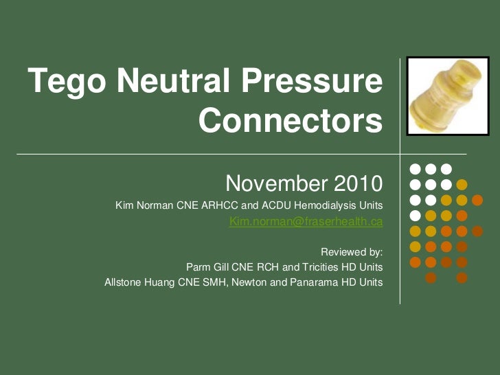 Using the Tego connector in FHA Renal Program