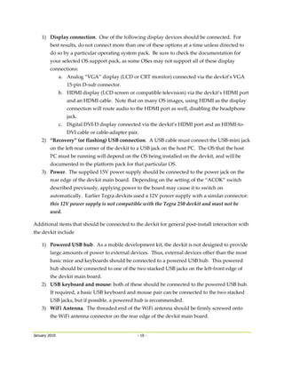 Tegra 250 hw_setup | PDF