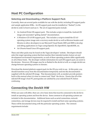 Tegra 250 hw_setup | PDF