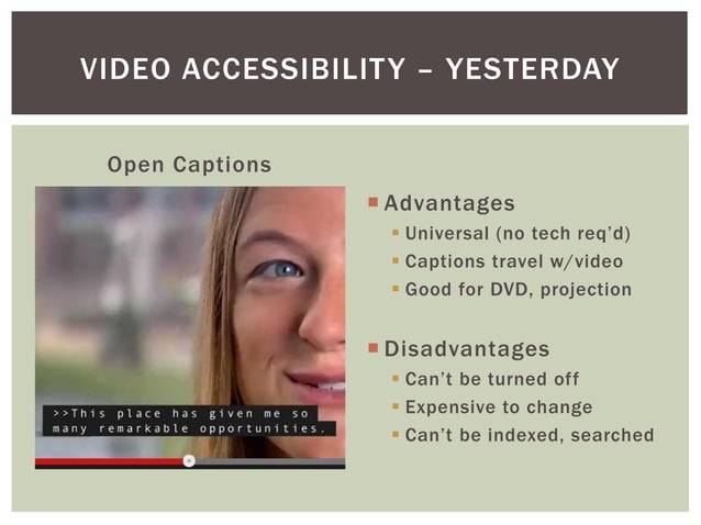 Tegrity Captioning: Strategies for Deploying Accessible Lecture Capture Video | PPT