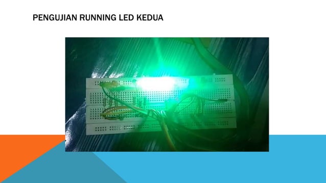 flowchart dan percobaan program led | PPTX