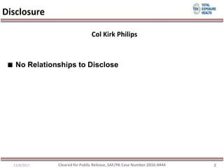 Total Exposure Health - A Bold Approach to Transform the Delivery of ...