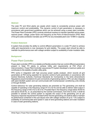 Power Plant Controller-Putting the Power back into the hands of the ...