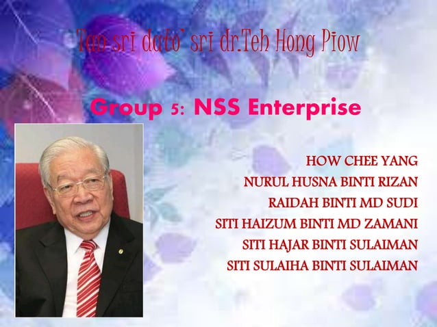 Teh hong piow | PPTX