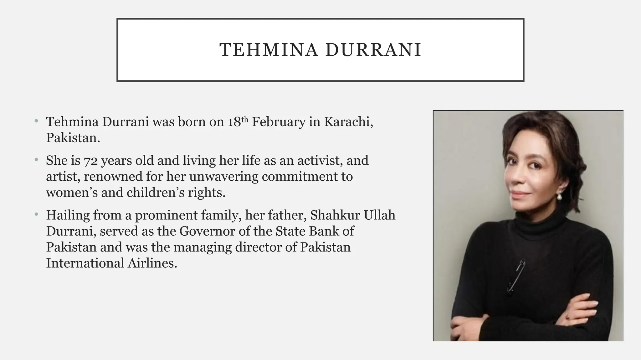 Tehmina Durrani.pptx Pakistani Literature | PPTX