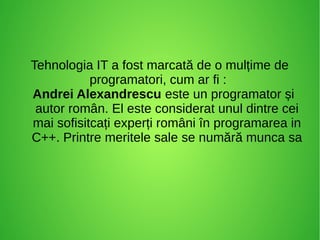 Tehnologia I.T. | PDF