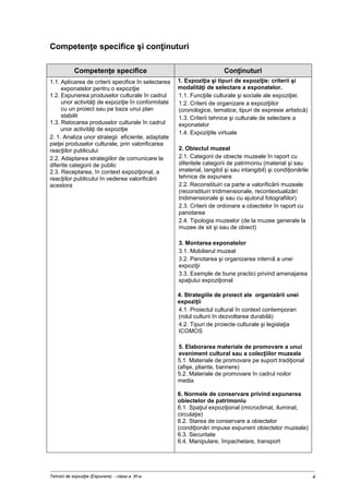 Tehnici de expozitie (expunere) cd conservare-restaurare_xi | PDF