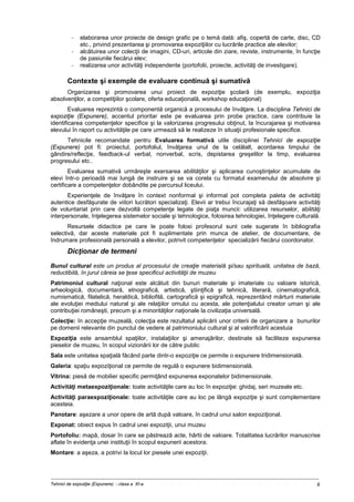 Tehnici de expozitie (expunere) cd conservare-restaurare_xi | PDF