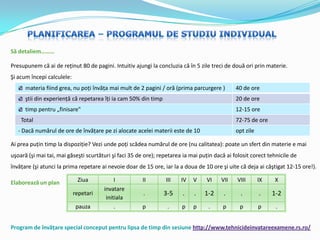 Tehnici de invatare accelerata | PPT