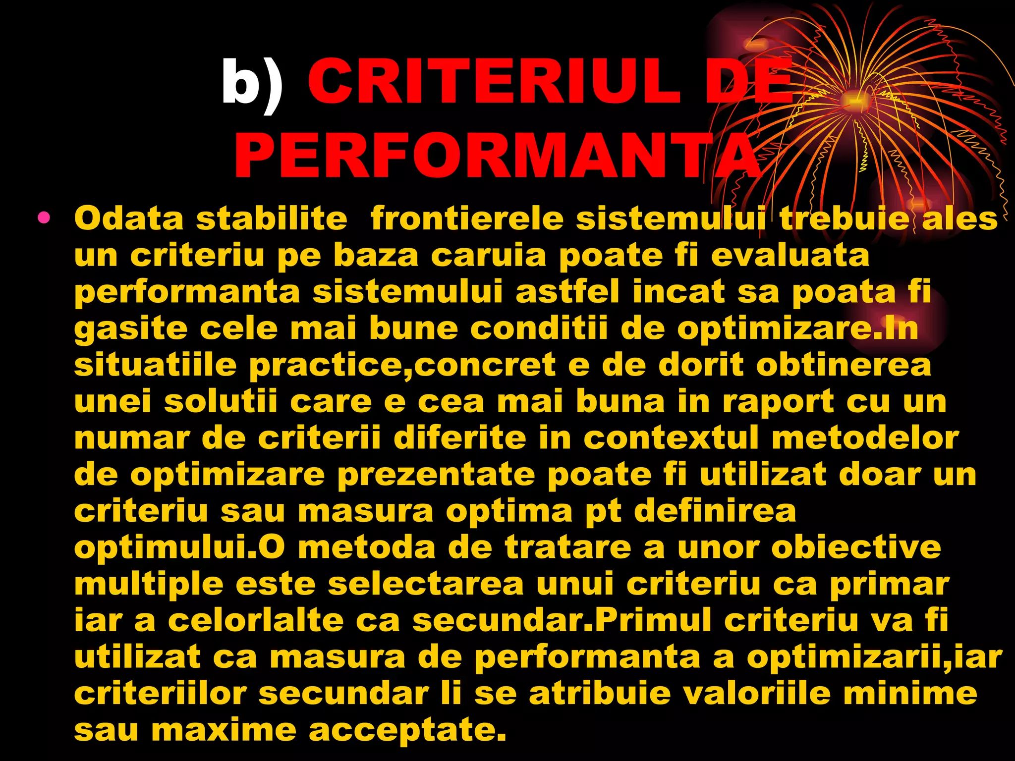 Tehnici de optimizare | PPT