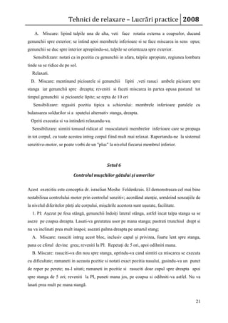 Tehnici de relaxare | PDF