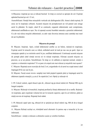 Tehnici de relaxare | PDF