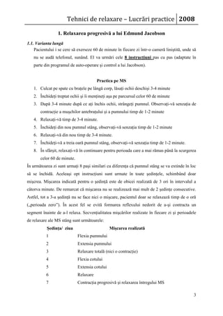 Tehnici de relaxare | PDF