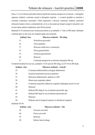 Tehnici de relaxare | PDF