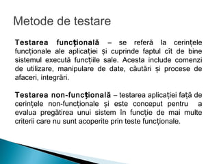 Tehnici de testare | PPT