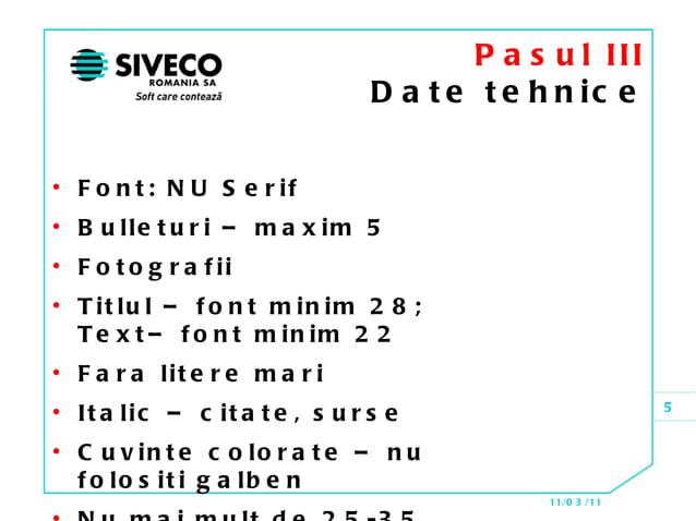 SIVECO Crearea unei prezentari - reguli | PPT