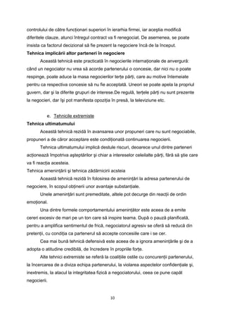 Tehnici si negociere danila andreea bianca | DOCX