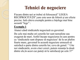 tehnici si tactici folosite in negociere ca parte importanta a ...