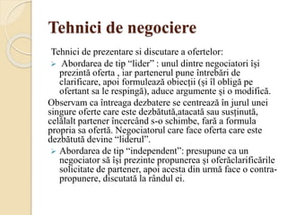 tehnici si tactici folosite in negociere ca parte importanta a ...