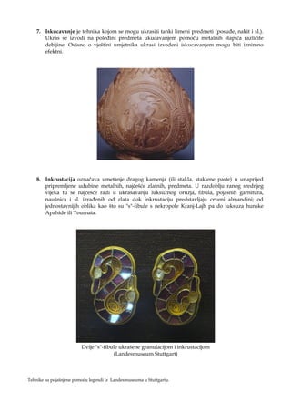 Tehnike izrade i ukrasavanja metal | PDF