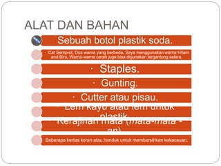 Tehnik membuat ikan dari botol plastik | PPTX
