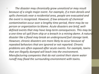 Tehnological disasters | PPTX