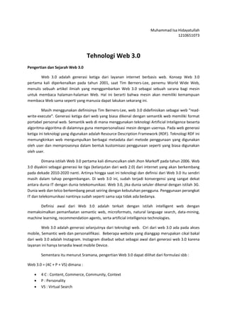 Tehnologi web 3 isa | PDF