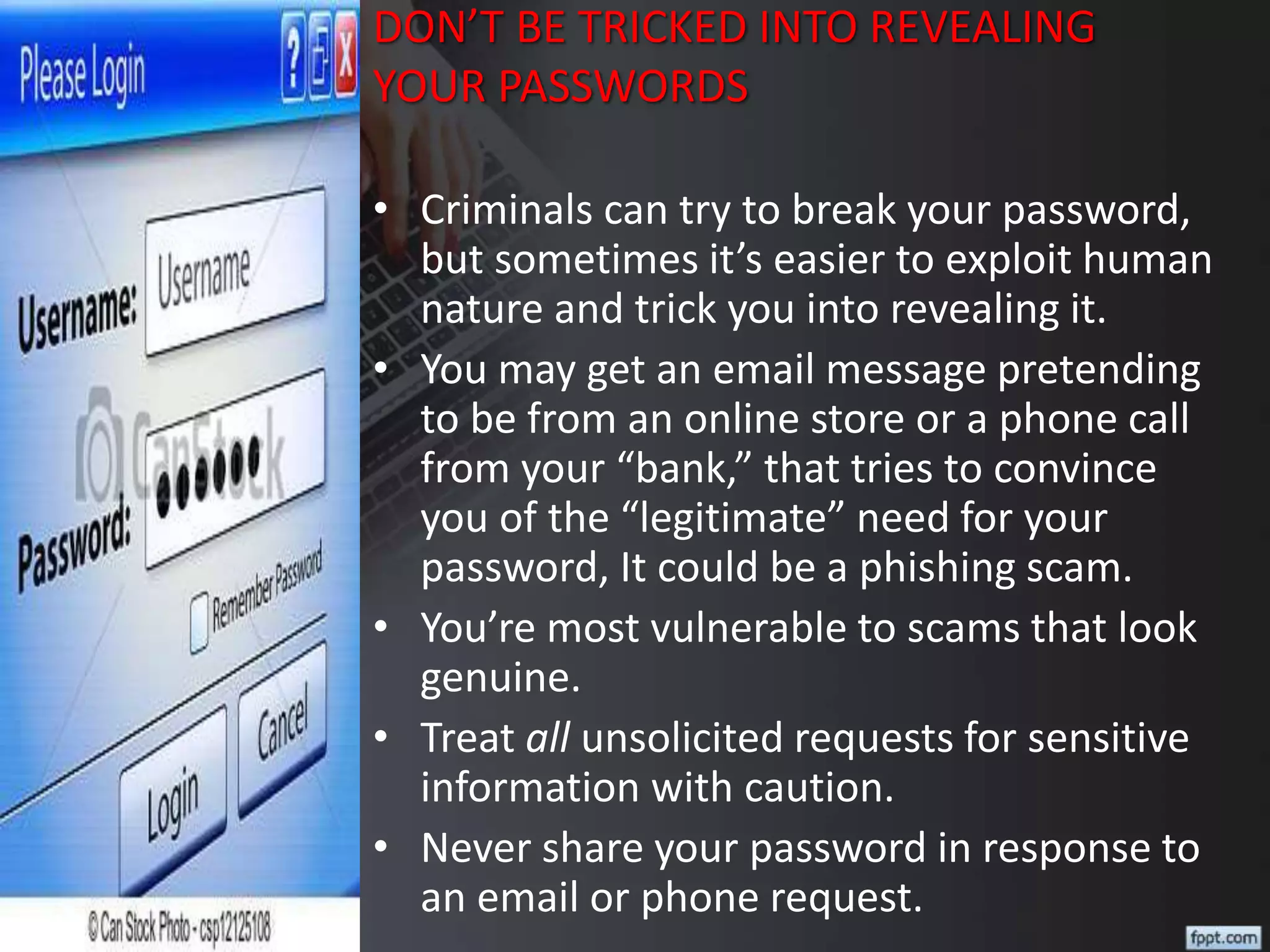 CYBER PRIVACY AND PASSWORD PROTECTION | PPTX
