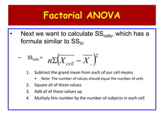 ANOVA - BI FACTORIAL ANOVA (2- WAY ANOVA) | PPTX