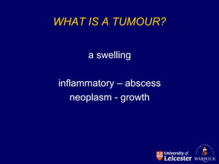 tumor - DEFINITION AND DESCRIPTON | PPT
