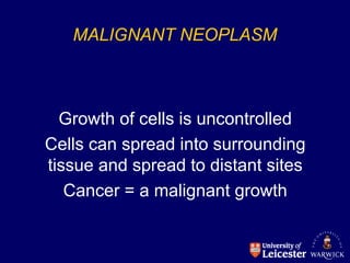 tumor - DEFINITION AND DESCRIPTON | PPT