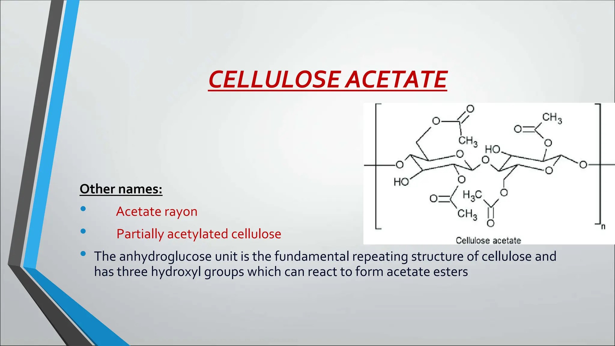 tehseeen.ppt methylcellulose and cellulose acetate | PPT