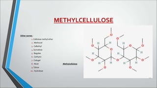 tehseeen.ppt methylcellulose and cellulose acetate | PPT