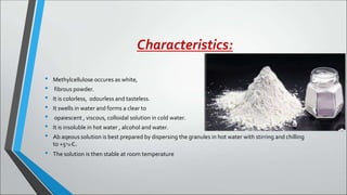 tehseeen.ppt methylcellulose and cellulose acetate | PPT