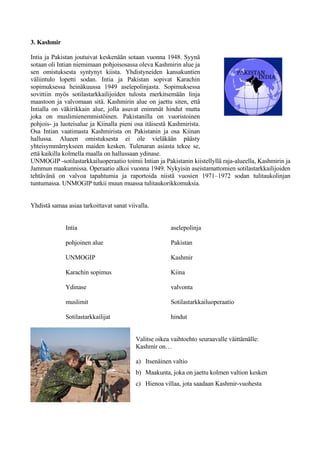 TehtäVäMoniste Intia | DOC