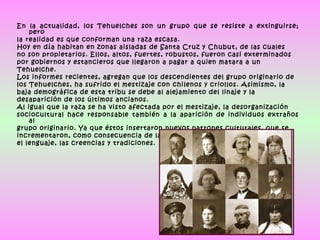 Tehuelches | PPS