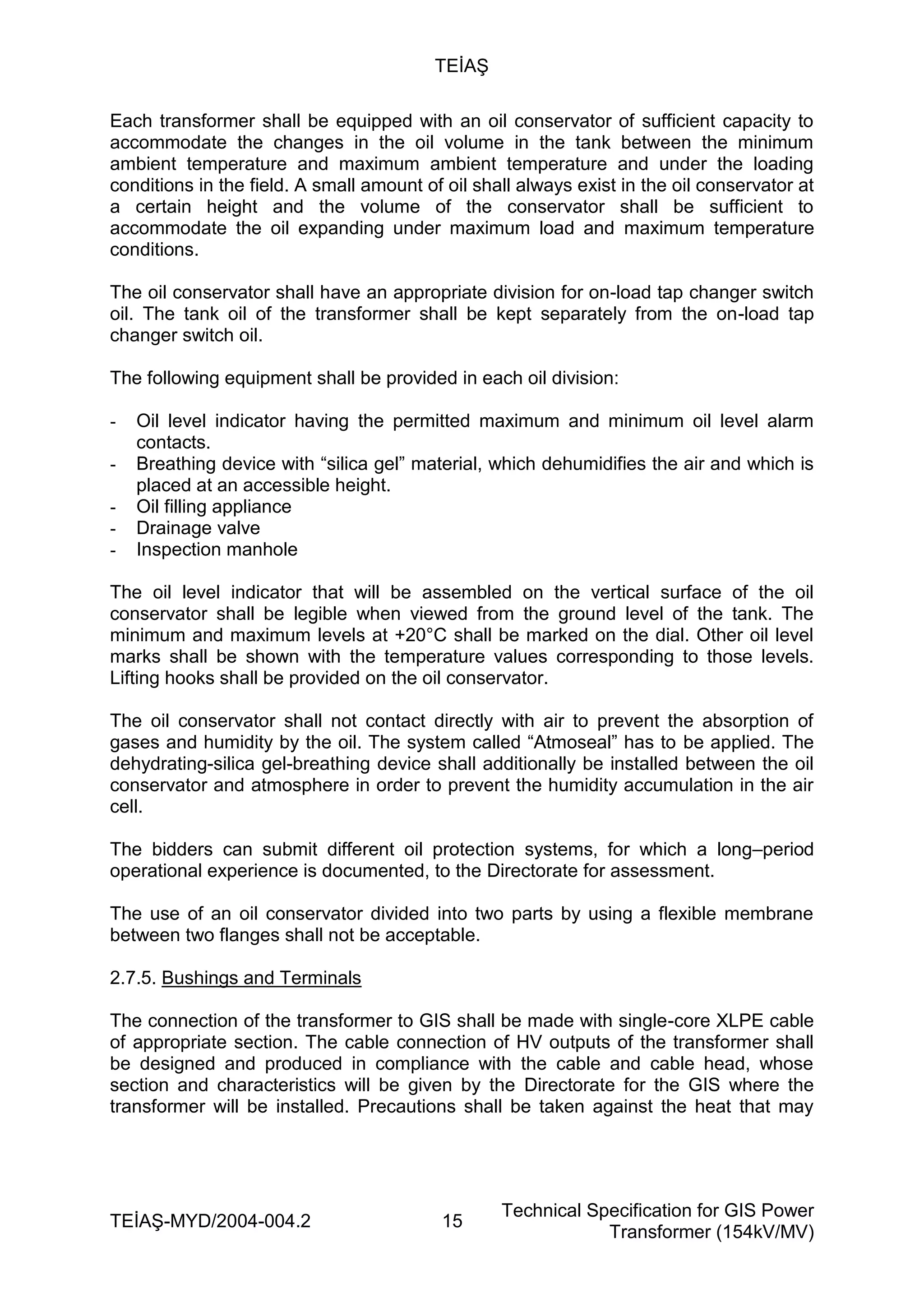 TEİAŞ-MYD-2004-004.2 Technical Specification for GIS Power Transformer (154 kV MV) (PDF).pdf