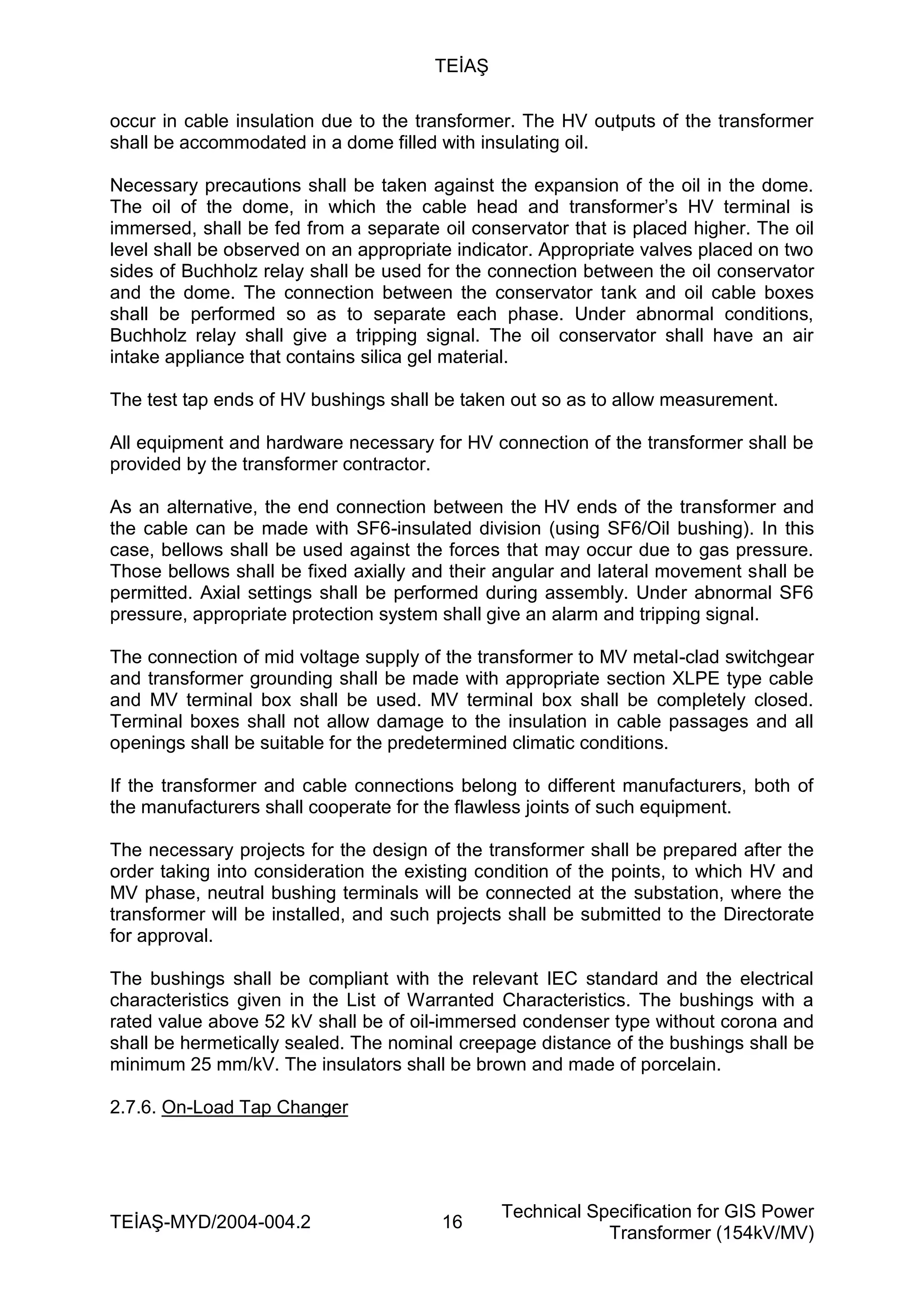 TEİAŞ-MYD-2004-004.2 Technical Specification for GIS Power Transformer (154 kV MV) (PDF).pdf