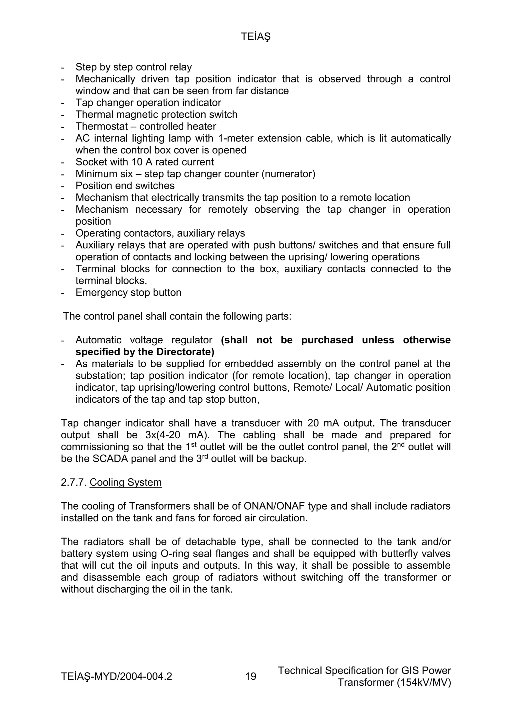TEİAŞ-MYD-2004-004.2 Technical Specification for GIS Power Transformer (154 kV MV) (PDF).pdf