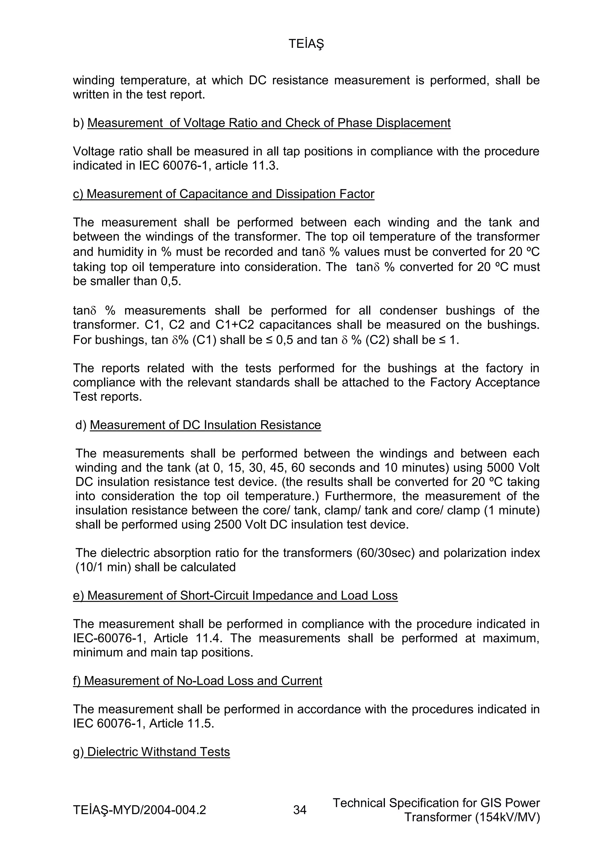 TEİAŞ-MYD-2004-004.2 Technical Specification for GIS Power Transformer (154 kV MV) (PDF).pdf