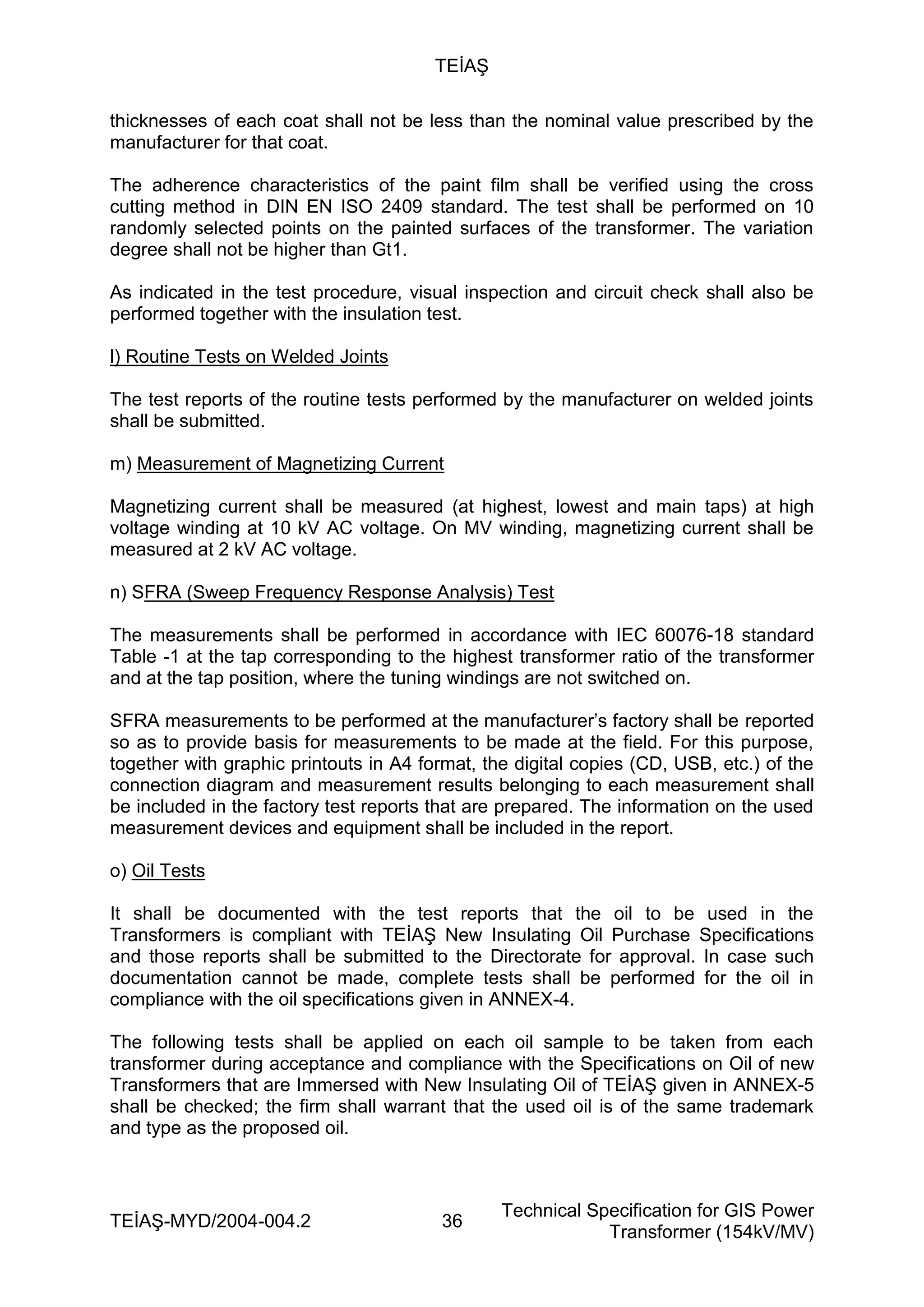 TEİAŞ-MYD-2004-004.2 Technical Specification for GIS Power Transformer (154 kV MV) (PDF).pdf