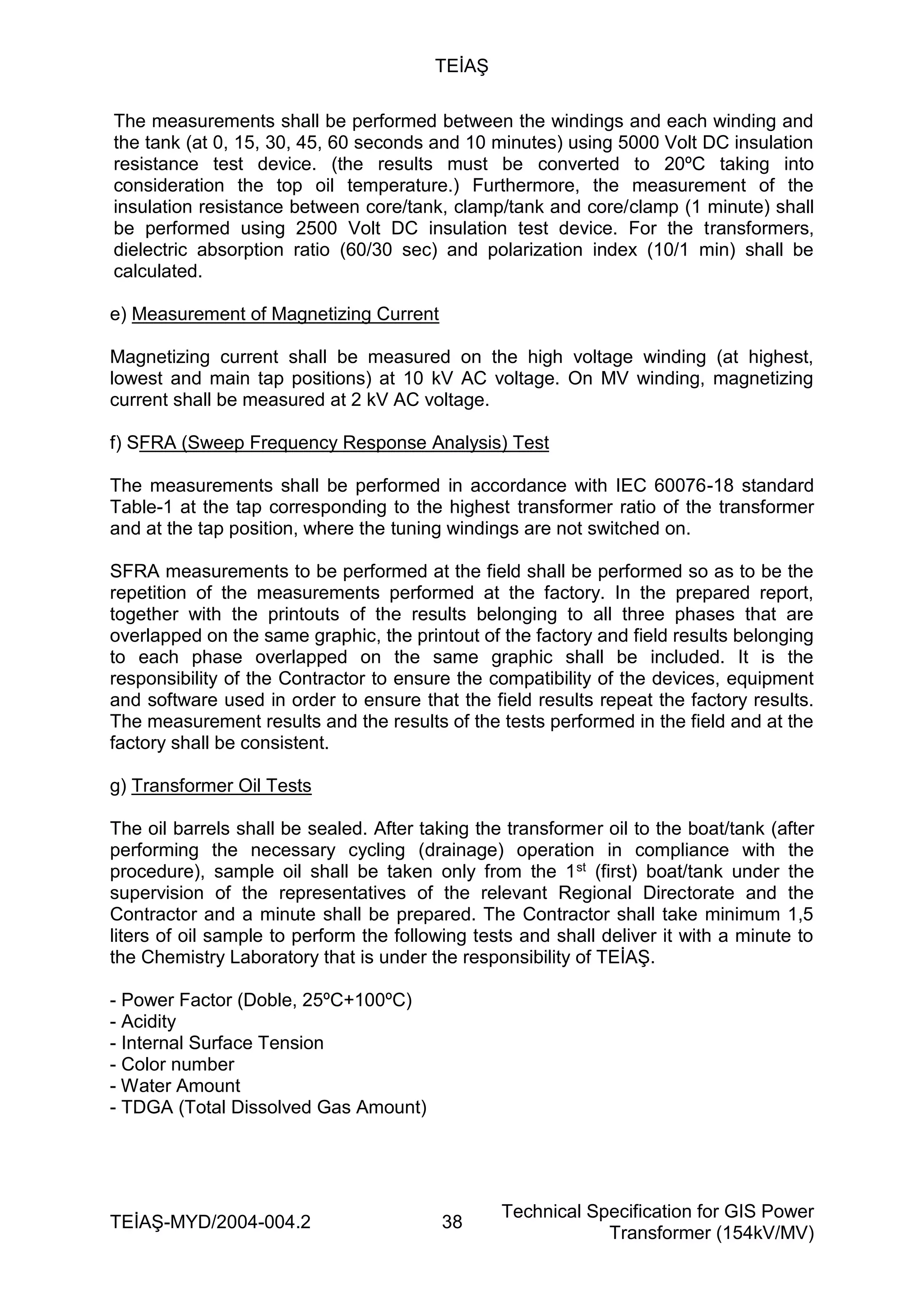 TEİAŞ-MYD-2004-004.2 Technical Specification for GIS Power Transformer (154 kV MV) (PDF).pdf
