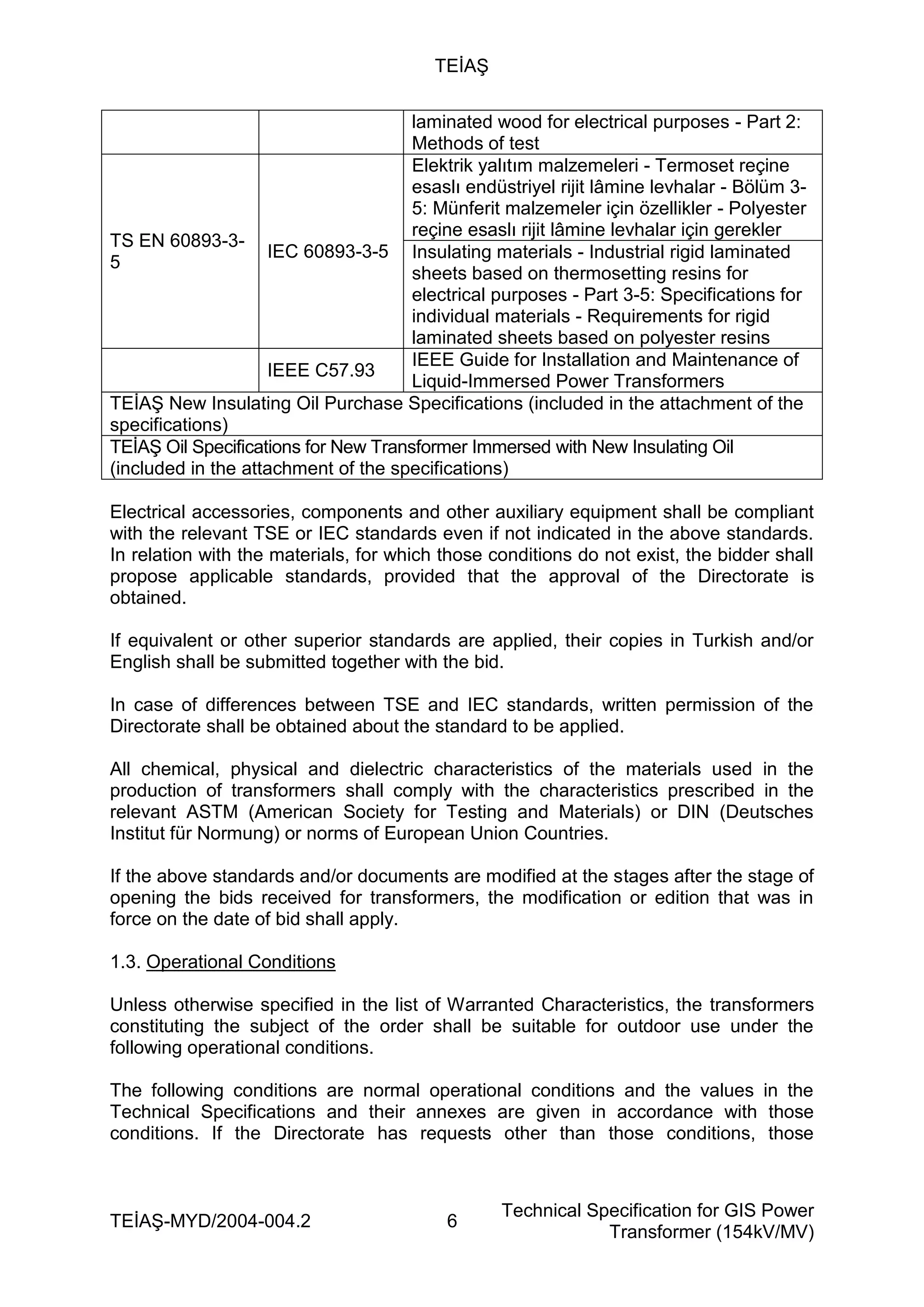 TEİAŞ-MYD-2004-004.2 Technical Specification for GIS Power Transformer (154 kV MV) (PDF).pdf