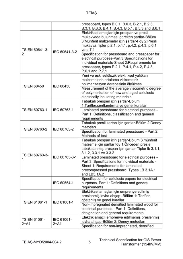 TEİAŞ-MYD-2004-004.2 Technical Specification for GIS Power Transformer (154 kV MV) (PDF).pdf ...