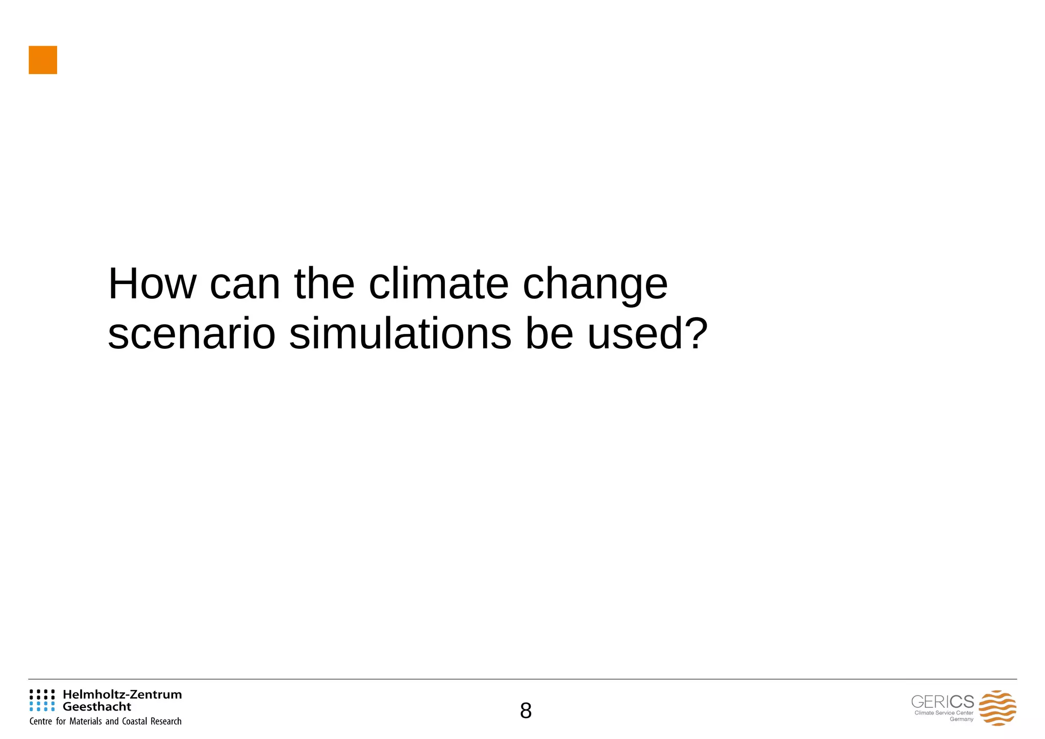 Climate scenario data (GERICS) | PPT