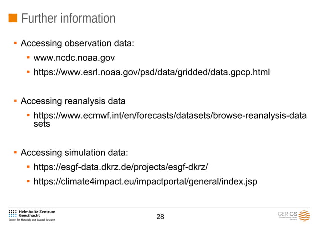 Climate scenario data (GERICS) | PPT