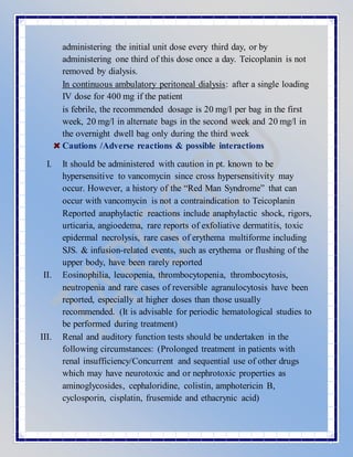 Teicoplanin | DOCX
