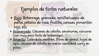 Teñido de textiles con tintes naturales en pdf | PDF