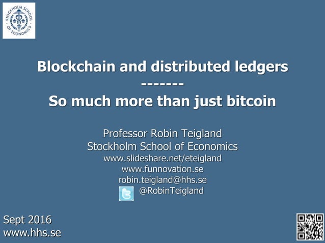 Blockchain and distributed ledgers | PPTX | Internet | Computing